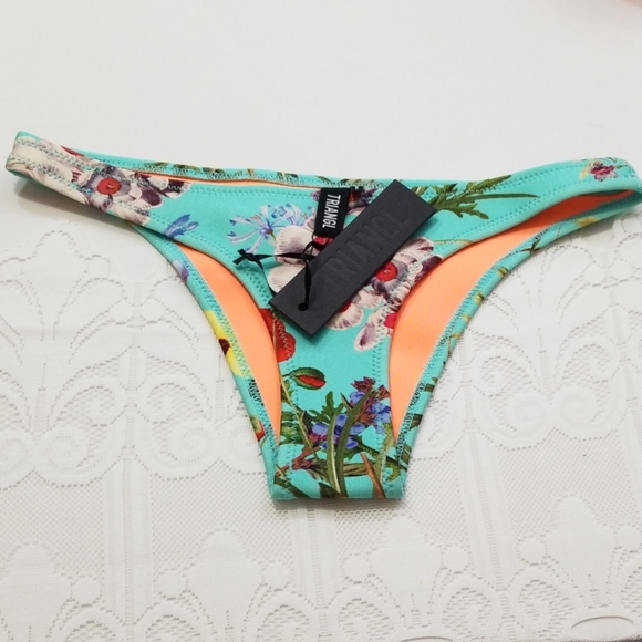 triangl swimwear | Swim | 2b Triangl Aqua Floral Cheeky Bottoms | Poshmark